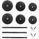 BalanceFrom Vinyl Standard Weight Set in Black, 100 lbs. - Walmart.com