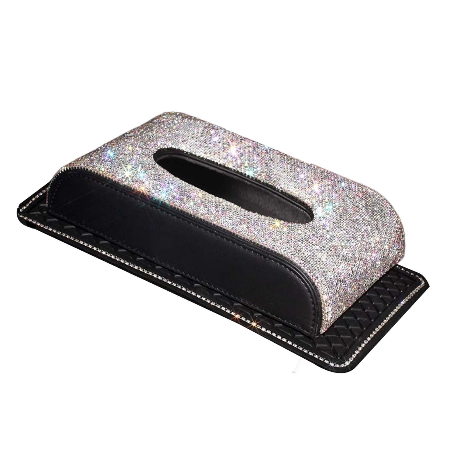 Tissue Box Holder Toilet Paper Storage Box Sparkling Napkins Container ...