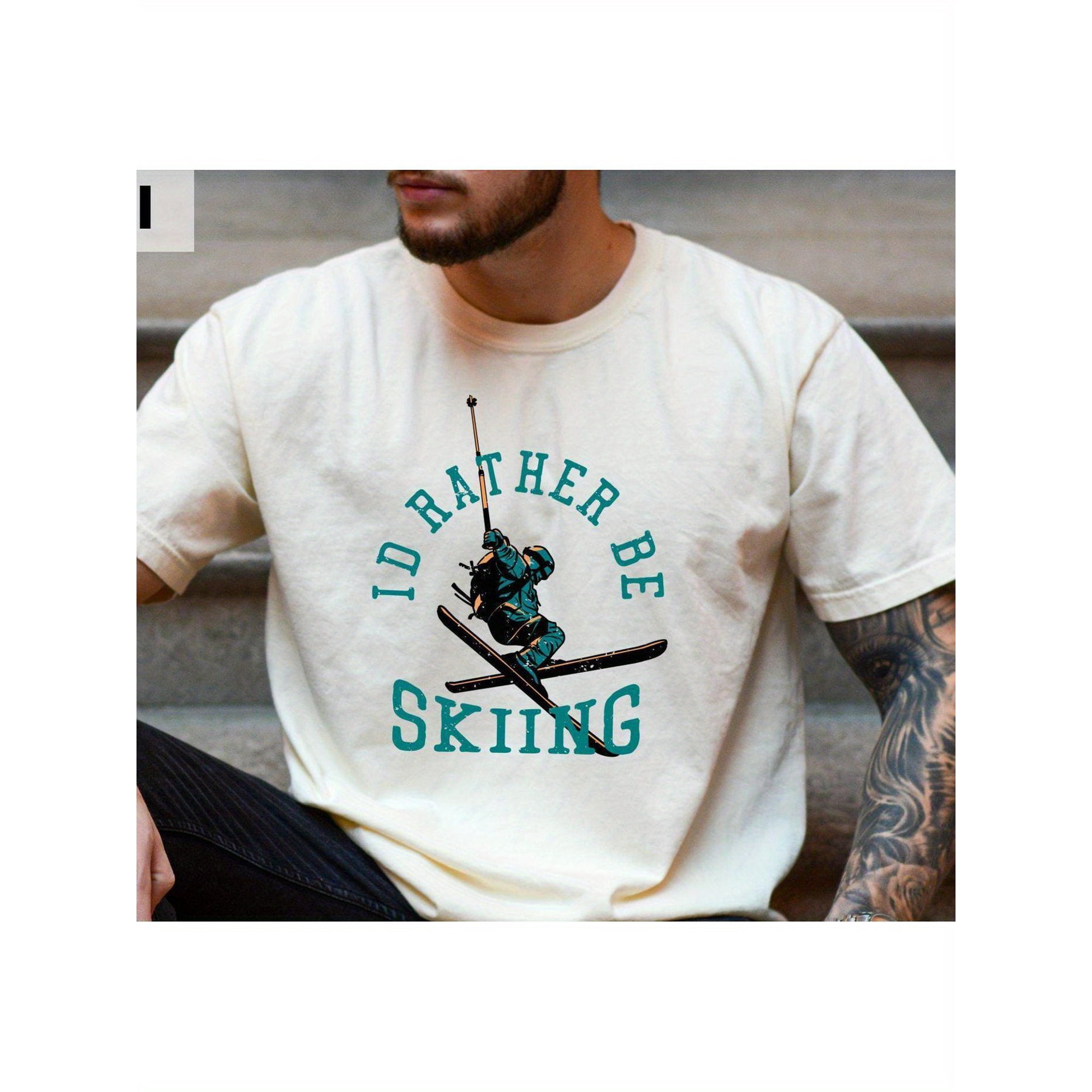 Click here for Yingd Id Rather Be Skiing Mens & Womens Retro Ski... prices