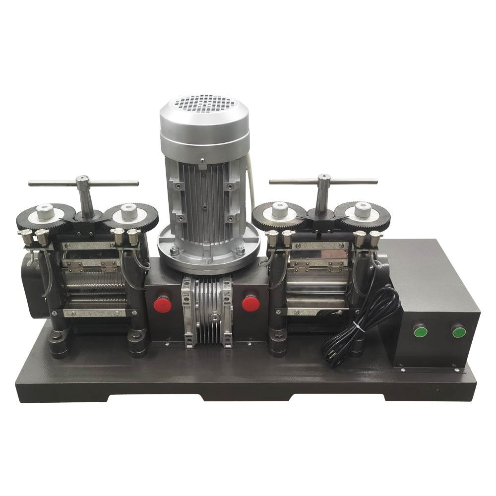 Intsupermai Electric Rolling Mill Machine 3hp Double Head Jewelry Making Tool