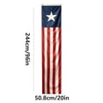 American 250th Flag Banner 20x96 Inch Vertical Star Pull Flag for July ...