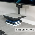 VIVO Clamp-on 14" x 10" Utility Shelf Pole Mount with Storage Drawer ...