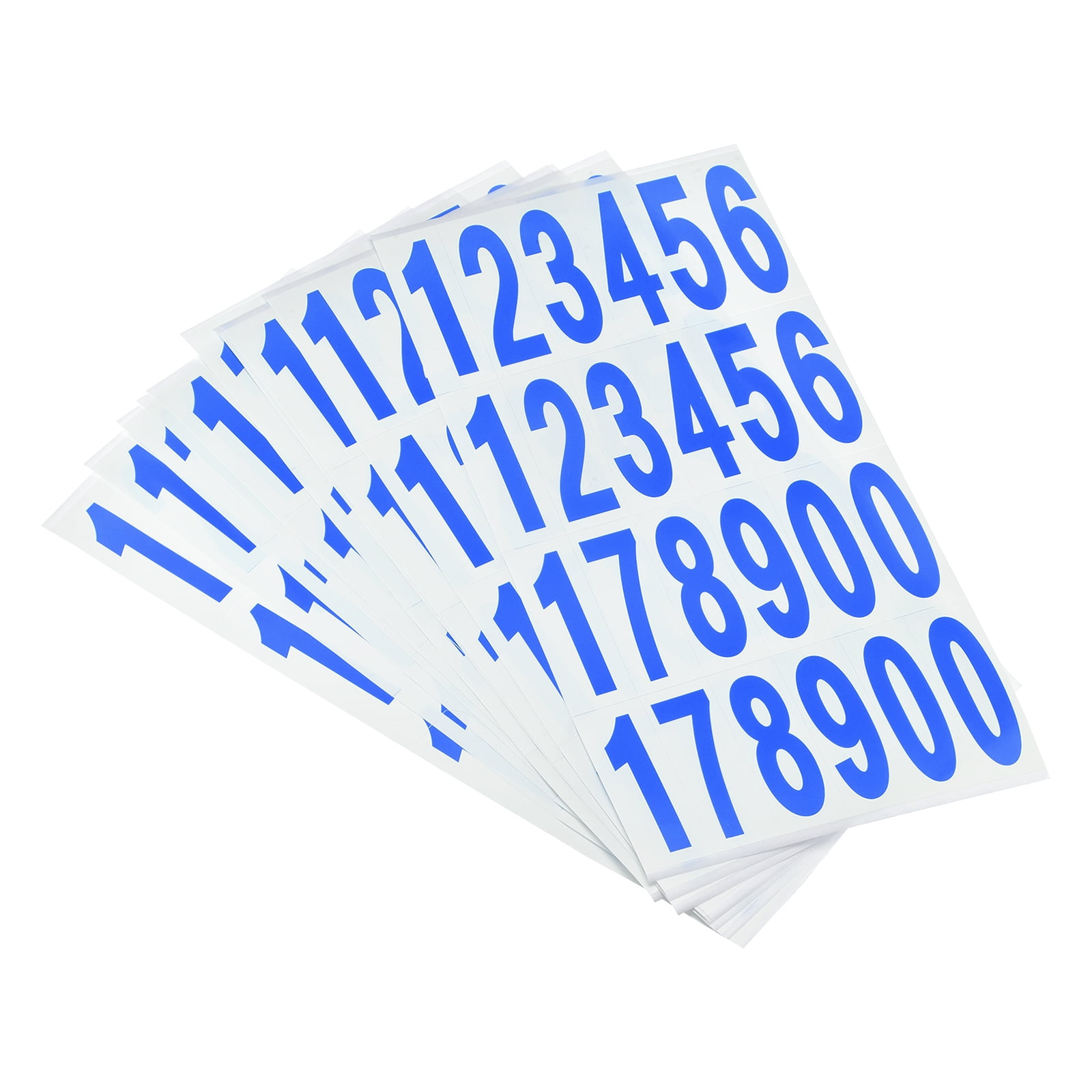 Mailbox Numbers Sticker Label Number Self Adhesive PVC Vinyl Label Blue ...