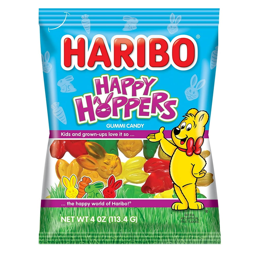Haribo Happy Hoppers Gummy Candy, 4 oz bag - Walmart.com - Walmart.com
