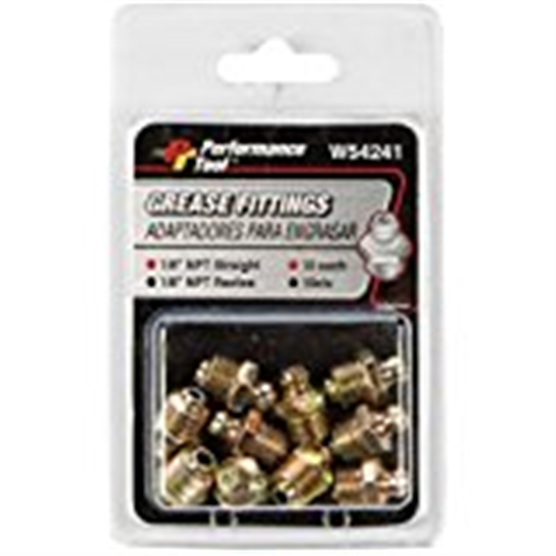 Performance Tool W54241 1/8" Npt Grease Fitting, (Pack Of 10) - Walmart ...