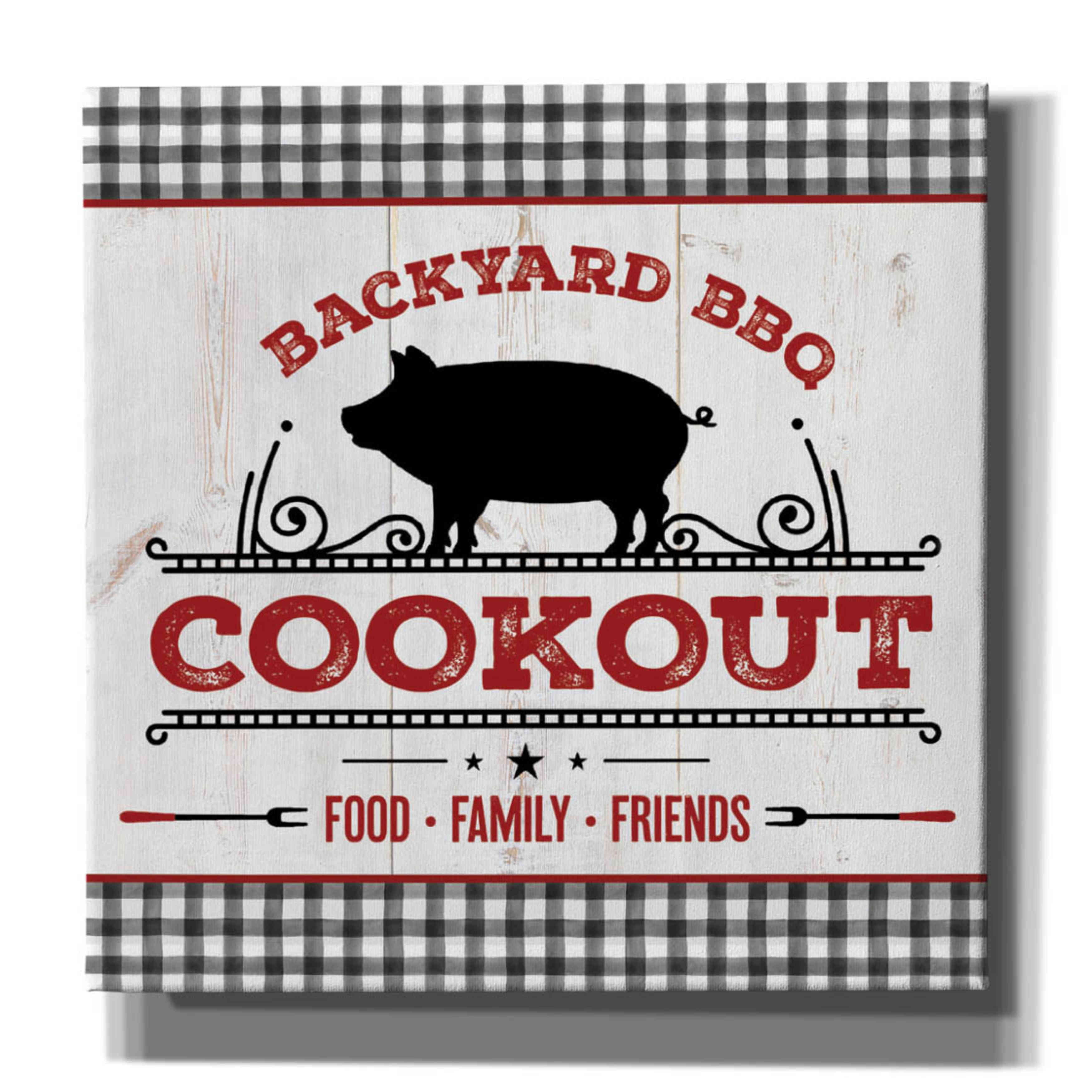 Epic Graffiti 'Backyard BBQ Cookout' by Mollie B, Canvas Wall Art, 26 ...