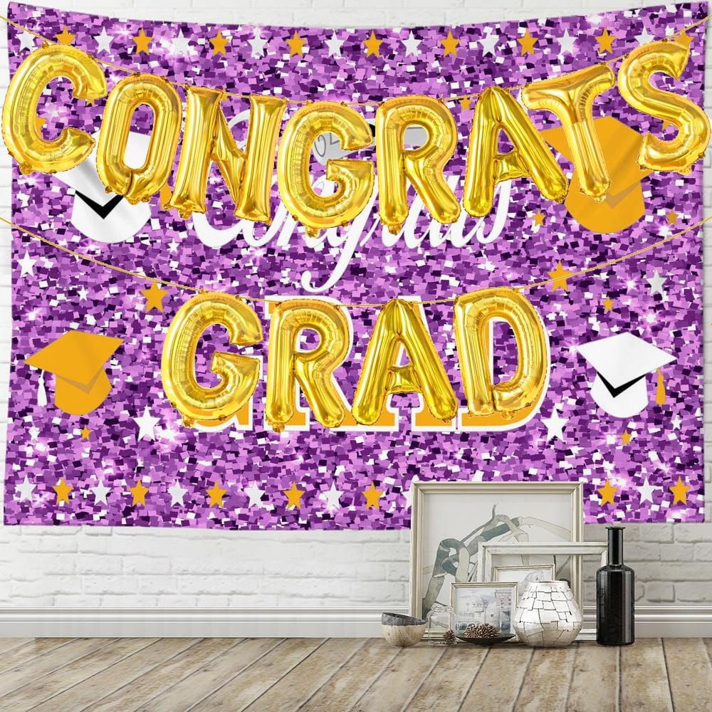 Graduation Backdrop with GRAD Balloons Congrats Grad Class of 2023 ...