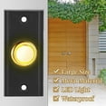 For Front-door LED Lighted Door Bell Door Bell Push Button Night ...