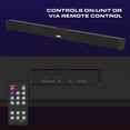 OKKO ClearWave TV Soundbar, 37in 60W Bluetooth Mountable Stereo Sound ...