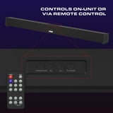 OKKO ClearWave TV Soundbar, 37in 60W Bluetooth Mountable Stereo Sound ...