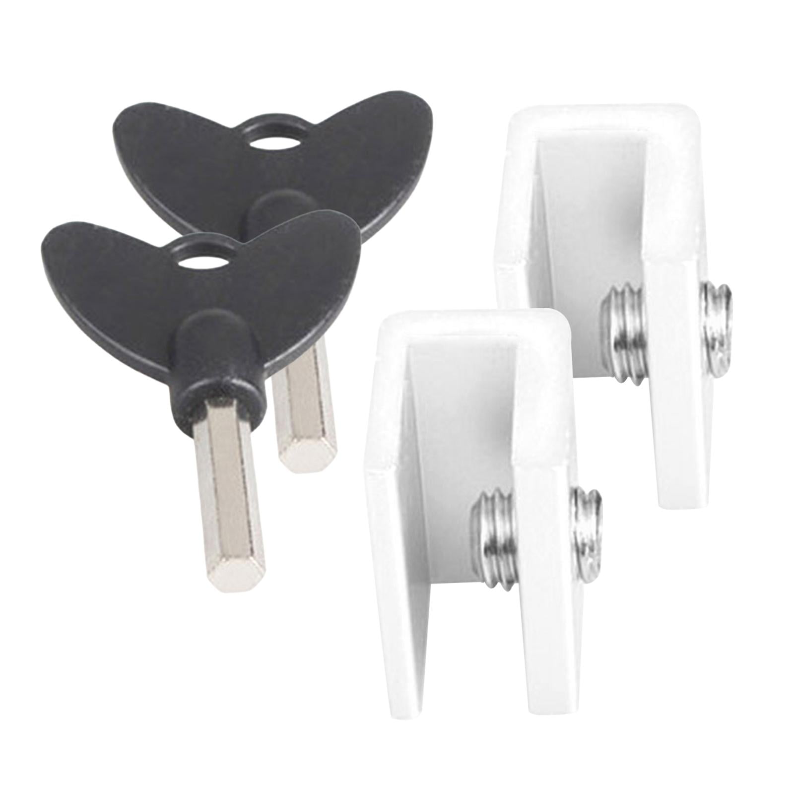 Set of 2Pcs Sliding Window Lock with Keys Home Bedroom Simple ...