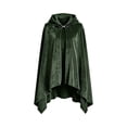 COOLIK Medieval Hooded Cloak Renaissance Cape Velvet Medieval Victorian ...