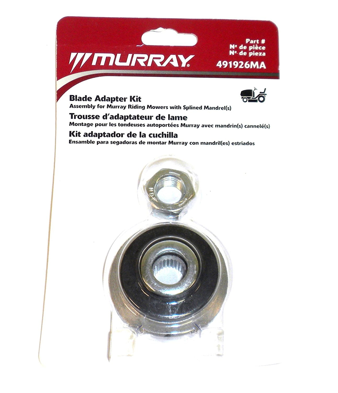 OEM 491926 Murray Blade Adapter Kit - Walmart.com