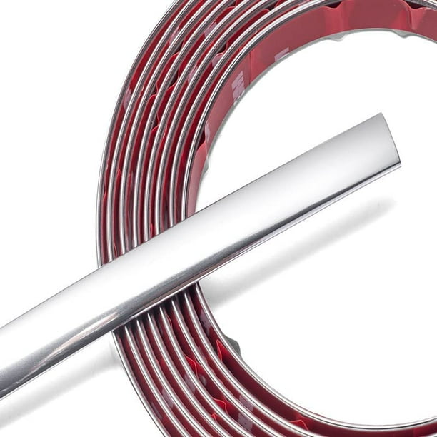 25Foot Automotive Chrome Trim Molding Strip - 1/4in(6mm) Cars Body Side ...