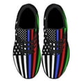 Police Military and Fire Thin Line American flag Shoes Sneakers Black ...