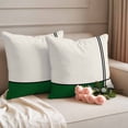 Abstract Gemoetric Outdoor Throw Pillow Covers Set of 2, Art Green ...