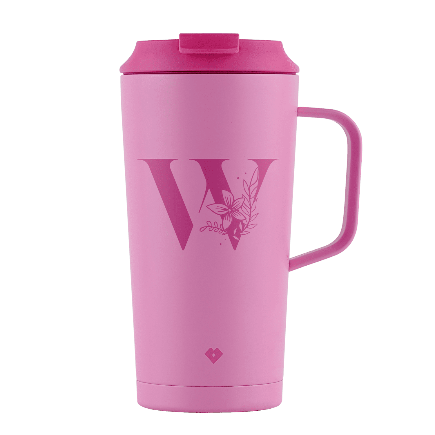 Termo de café LuckyLy iniciales Nelly rosa Letra W 500ML | Bodega Aurrera en línea