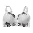 Arlun Plus Size Front Hook Closure Wireless Bras for Women Non ...