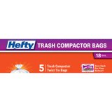 Hefty Trash Compactor Trash Bags, 18 Gallon, 5 Count - Walmart.com