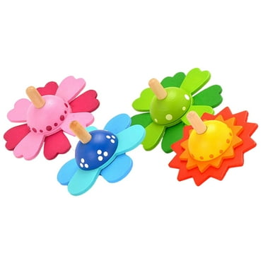 3pcs Magic Tippe Top Self-inverting Spinning Spinner Wooden Toy ...