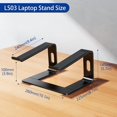 BESIGN LS03 Aluminum Laptop Stand, Ergonomic Detachable Computer Stand ...