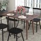 Flash Furniture Hatfield Collection Midcentury Dining Table, Dark ...