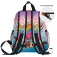 ALAZA Fish with Rainbow Pattern School Backpack Student Bookbag Mini ...