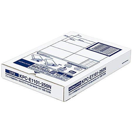 KOKUYO Printer Combined Label Sticker 10 Sides 250 Sheets KPC-E1101-250 ...