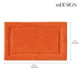 "mDesign Non-Slip, Absorbent, Microfiber Bathroom Rug, 21"" x 34 ...