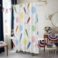 Colored Pencils Art Shower Curtain for Bathroom, Blue Green Red ...