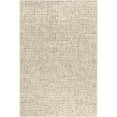 Rugs USA Melrose Checked Wool Area Rug, 4', Round, Melrose Cream ...