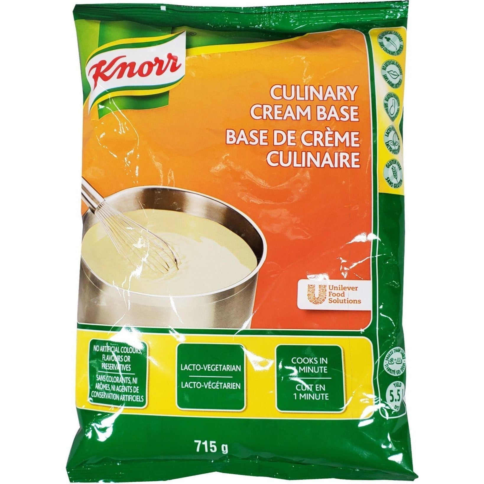 Knorr Culinary Cream Base - 715g - Pack of 6 - The Foundation for ...