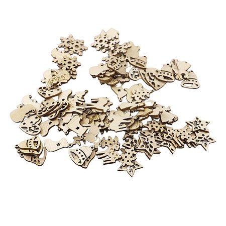 100 Pieces Wood Slices Wood Slices Natural Wood Slices Scatter ...