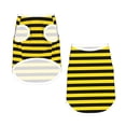 Dog Shirt for Small Dogs & Cats, Yellow-Black-Bee-Stripes Puppy Clothes ...