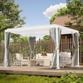 GAZEBETER 10' x 10' Louvered Pergola, Outdoor Aluminium Pergola with ...
