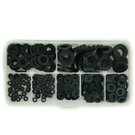 Black Nylon Flat Washer Assortment Kit, for M2 M2.5 M3 M4 M5 M6 M8 Screw/Bolt. | Walmart Canada