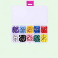 Officemate Push Pin Style Magnets, 10/Pack, Assorted Translucent Colors ...