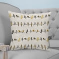 14x14 Pillow Covers Set of 2, Yellow Grey Plaid Throw Pillow Covers ...
