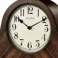 Bulova Clocks 3 Melody Chiming Hardwood Walnut Finish Norwalk Mantel ...