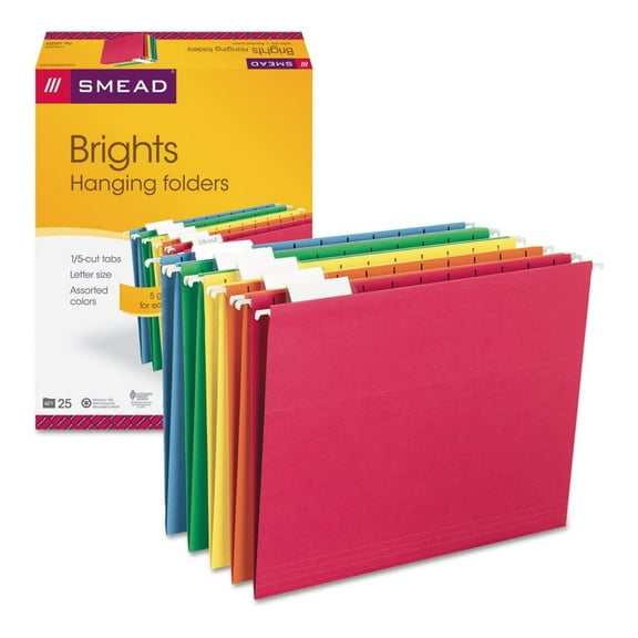 SMD75405 Assortment Organized Up Heavyweight Vertical File Folders ...