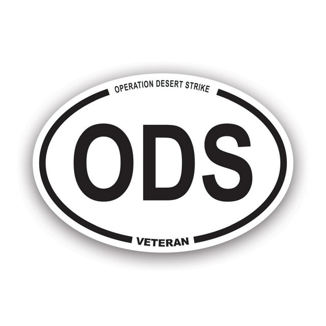 Operation Desert Strike Veteran ODS Oval Sticker Decal - Self Adhesive ...