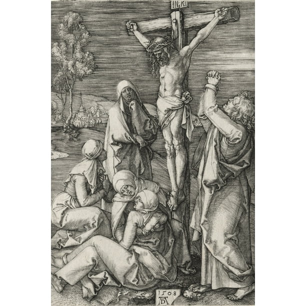 24x36 gallery poster, The Crucifixion, Jesus Christ on the Cross by Albrecht Durer - Walmart.com