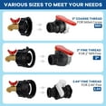 ZHANYU-275-330 Gallon IBC Tote Hose Adapter, 3-Sizes IBC Tote Adapter 2 ...