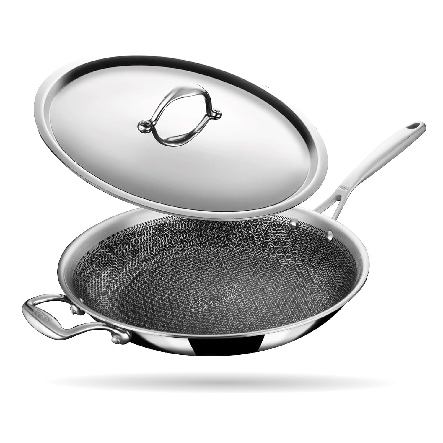 Click here for Stahl Artisan Hybrid Triply Frying Pan With Lid No... prices