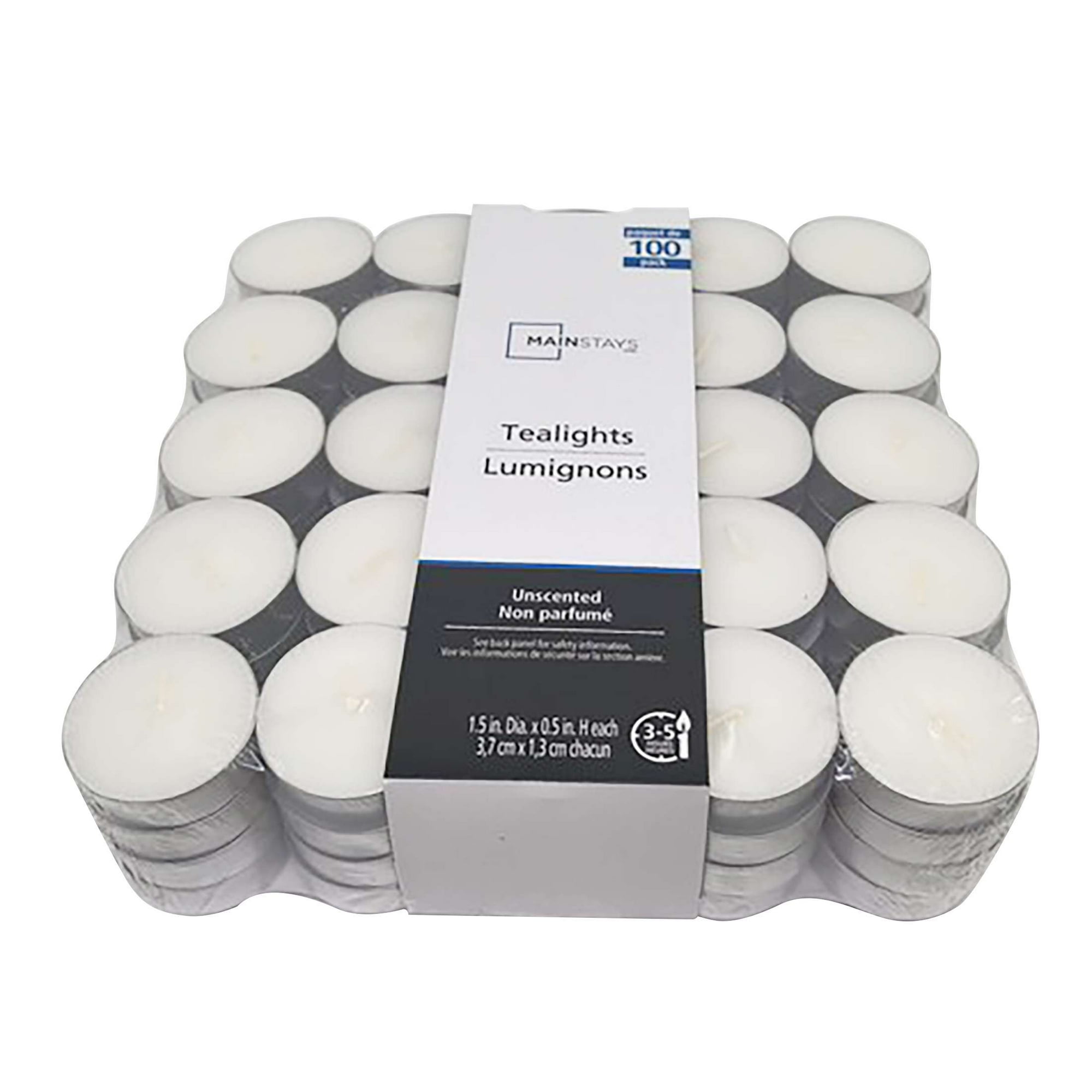 Click here for Mainstays Unscented White Tealights  100-Pack Othe... prices