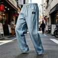 Bnwani Pants for Men Fashion Straight Leg with Pockets Daily Trousers ...