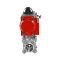 Ball Valve 1/4" 3/8" 1/2" 3/4" 1" Three Piece High Platform Pneumatic ...