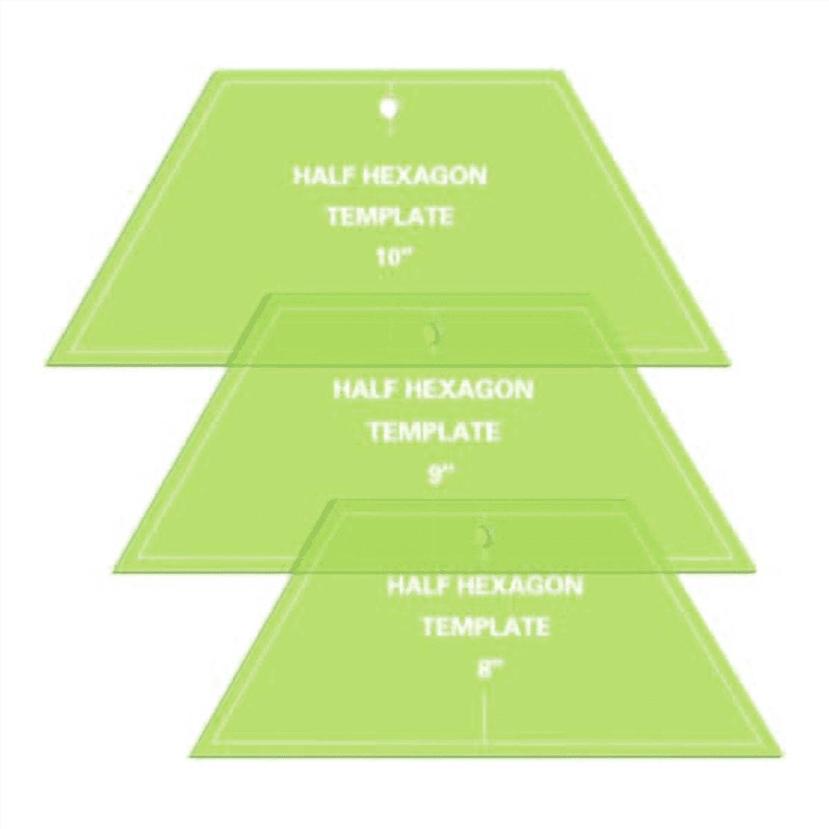 Click here for Unbranded 3 Pcs Half Hexagon Quilting Template Acr... prices