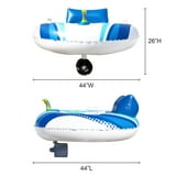 Banzai Motorized Inflatable Pool Float Cruiser Water Float with ...