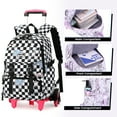 IvyH 6 Wheels Rolling Backpack Wheeled Roller School Bag Elementary ...